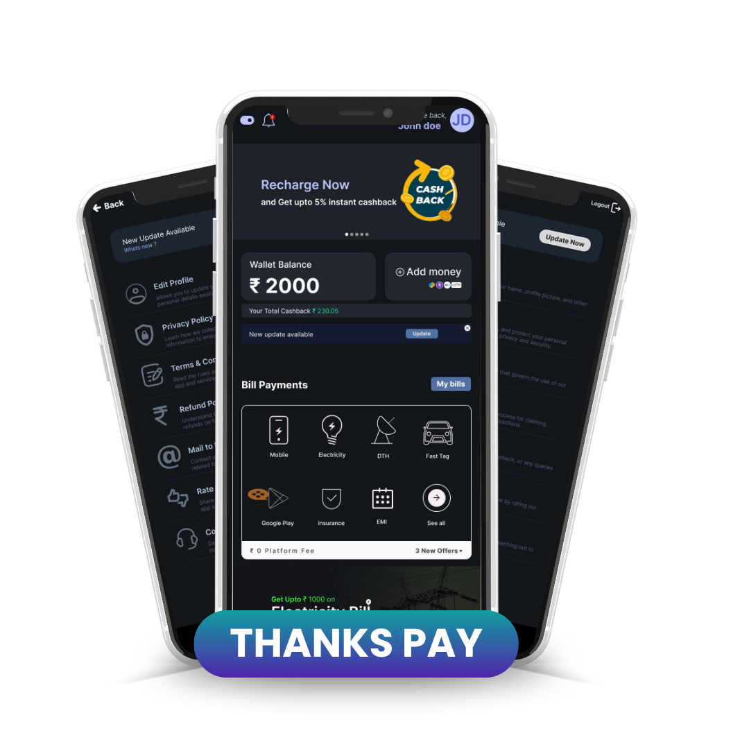 Thanks Pay - Mobile Recharge & Bill Payment App